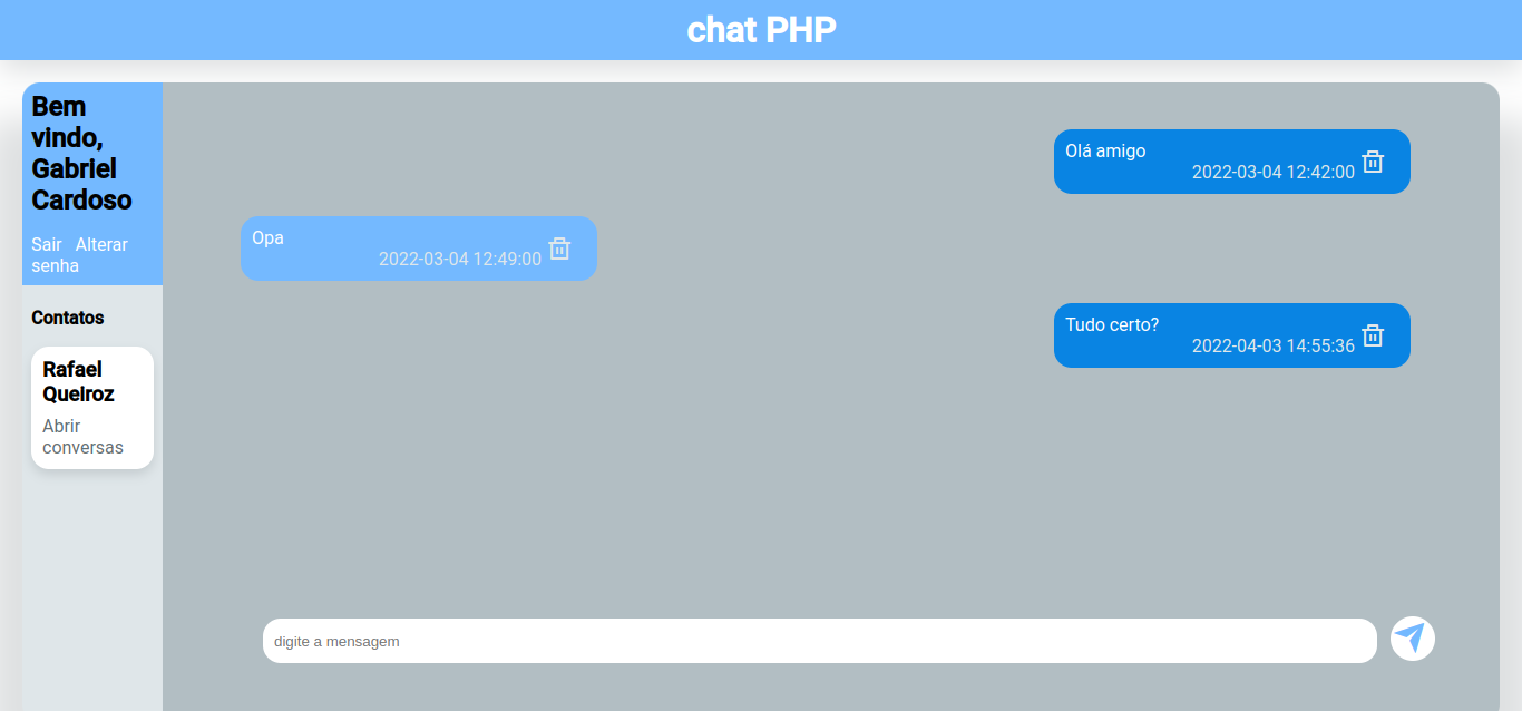GitHub - gabrielcarsa/chatPHP: Sistema de Chat usando PHP