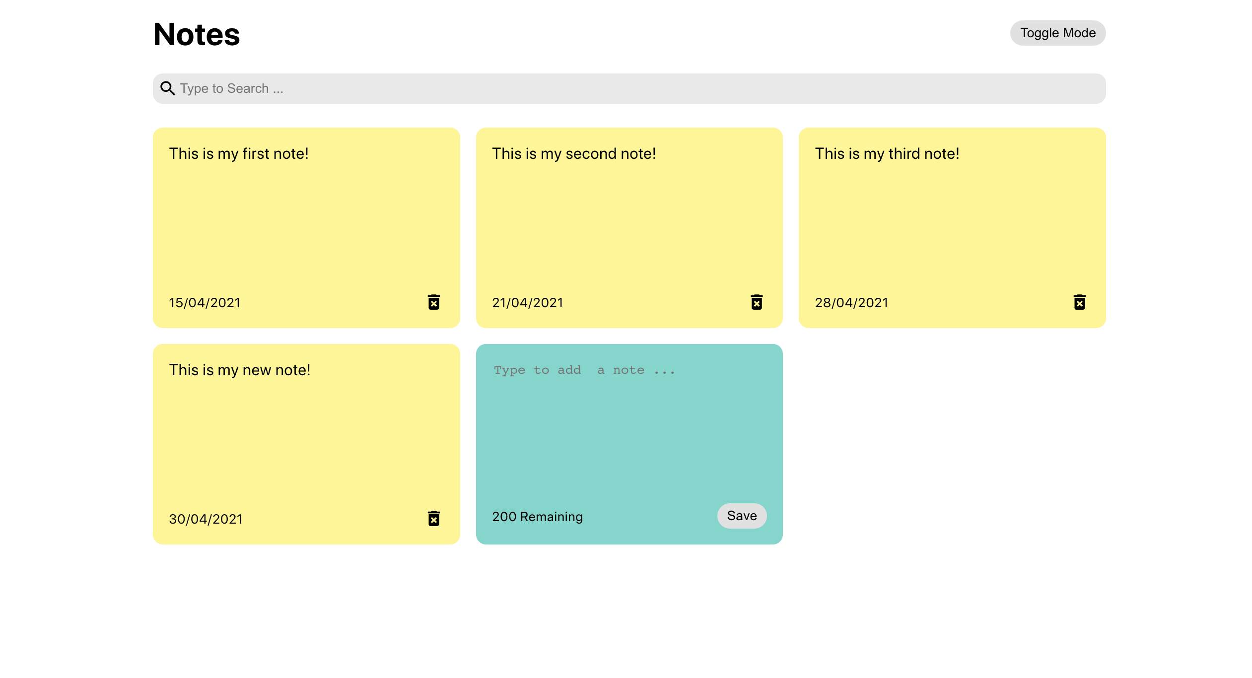 Github Touisse Notes App In This Project L Learn How To Create A Notes App In React And