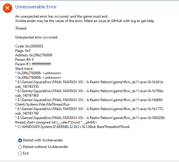 Two errors every exit and doesn't seem to work anymore in general. · Issue #602 · Soreepeong ...