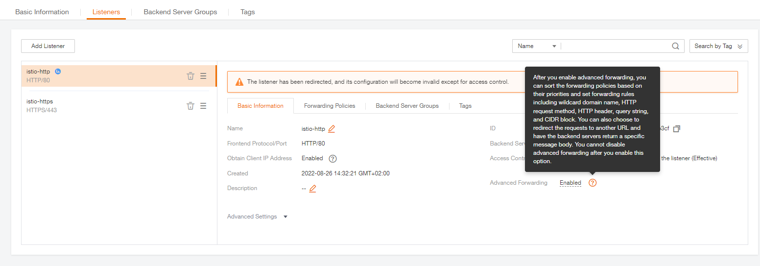 [ELBv3] Support "Advanced Forwarding" on flexibleengine_lb_listener_v3 · Issue #802 ...