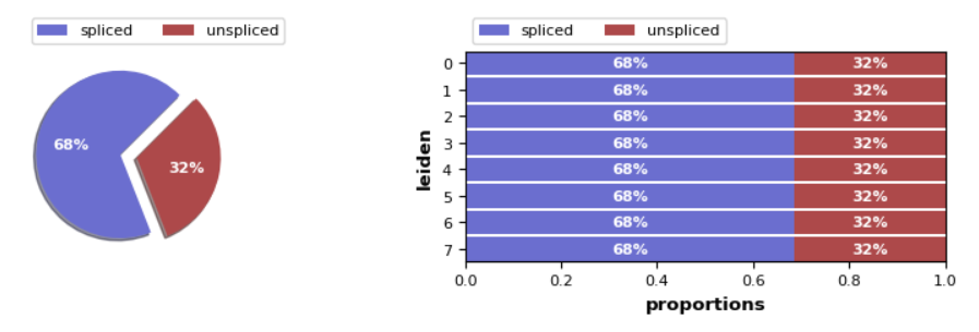 scv.pl.proportions show equal proportions for clusters · Issue #506 · theislab/scvelo · GitHub