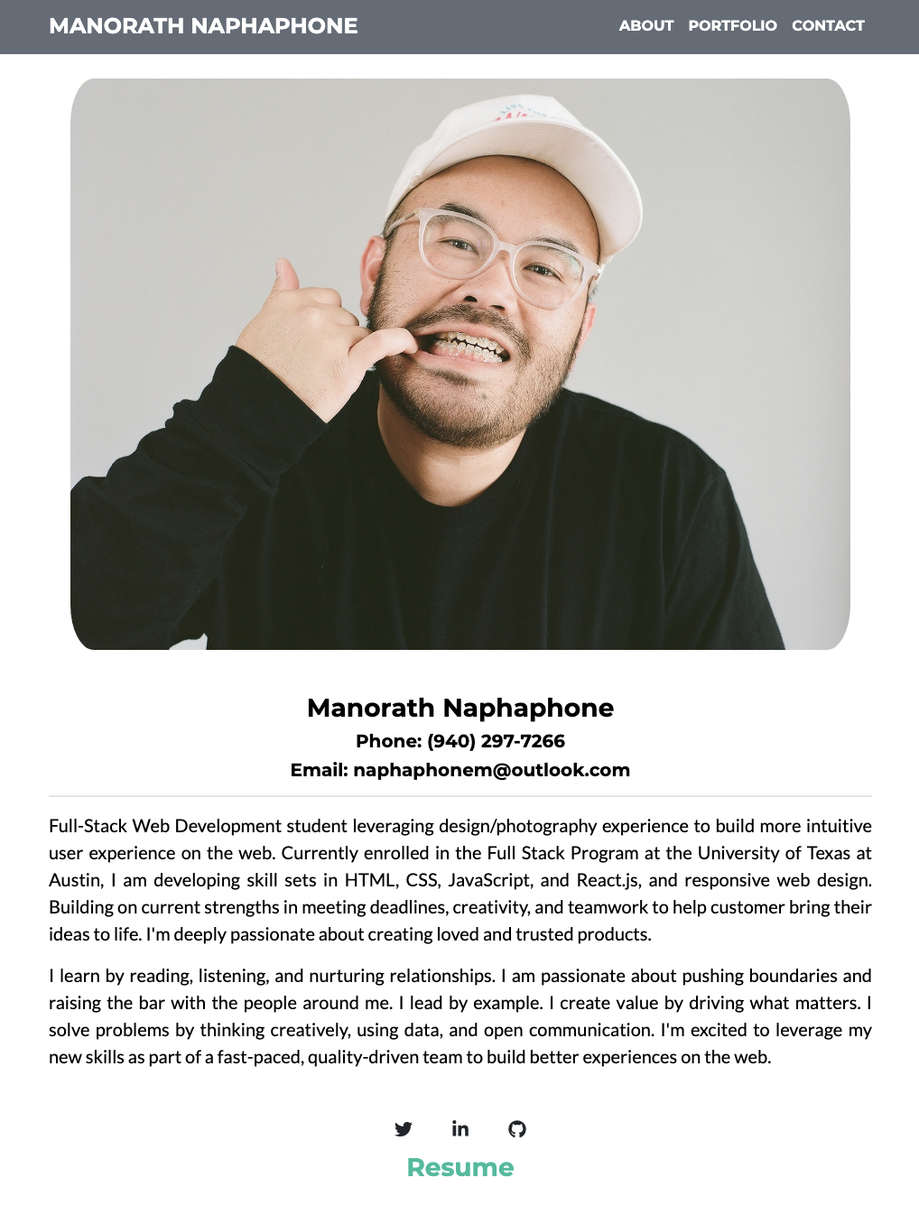 GitHub - manorathn/ResponsivePortfolio: Responsive Portfolio