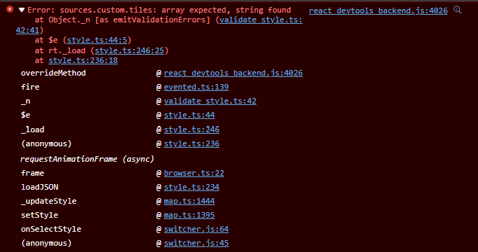 Custom Map on latest master throw error - Modern App · Issue #4869 ...