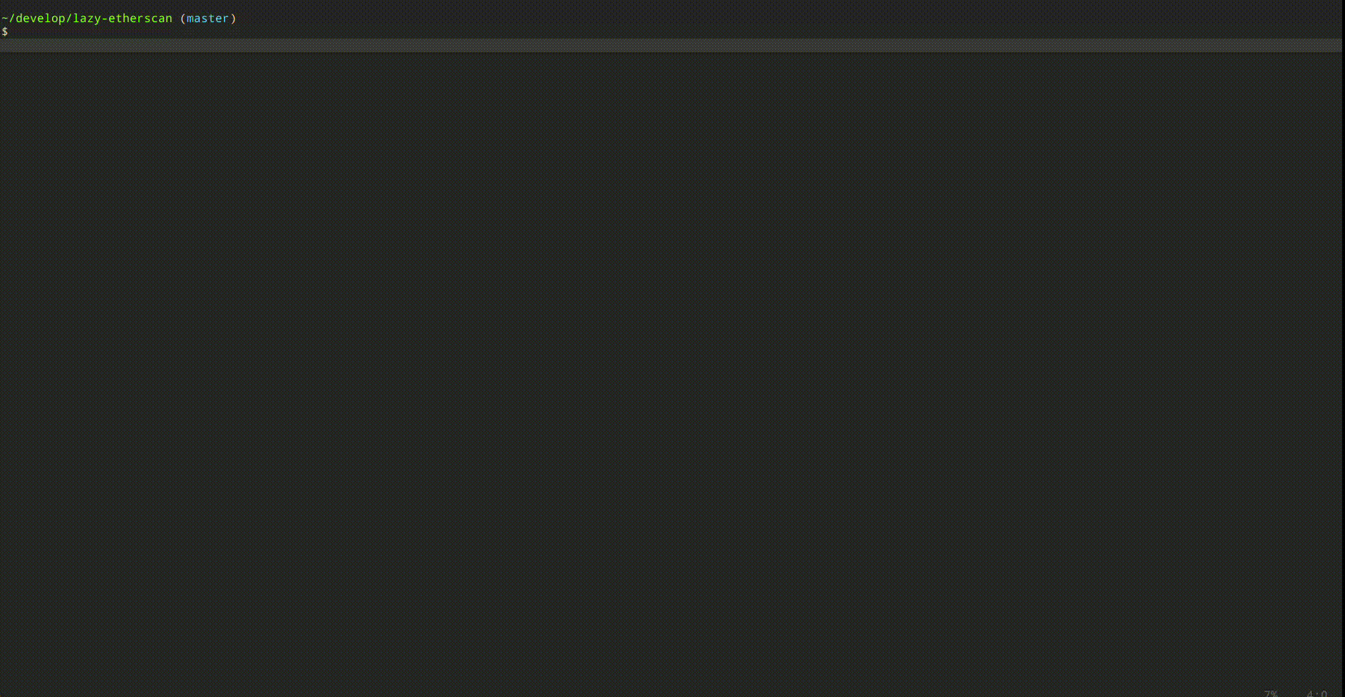 Github Woxjrolazy Etherscan Wip A Simple Terminal Ui For Ethereum Blockchain Explorer