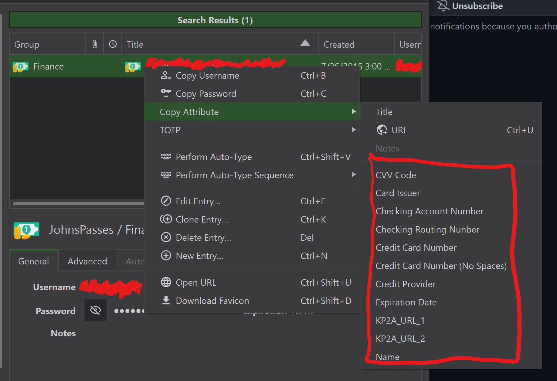 Improve Copy Attribute User Interface · Issue #6105 · keepassxreboot/keepassxc · GitHub
