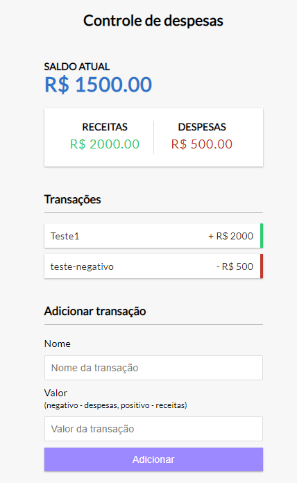 GitHub - JalissonBarbosa/Controle-de-despesas: Controle de despesas usando JS Puro com Clean code