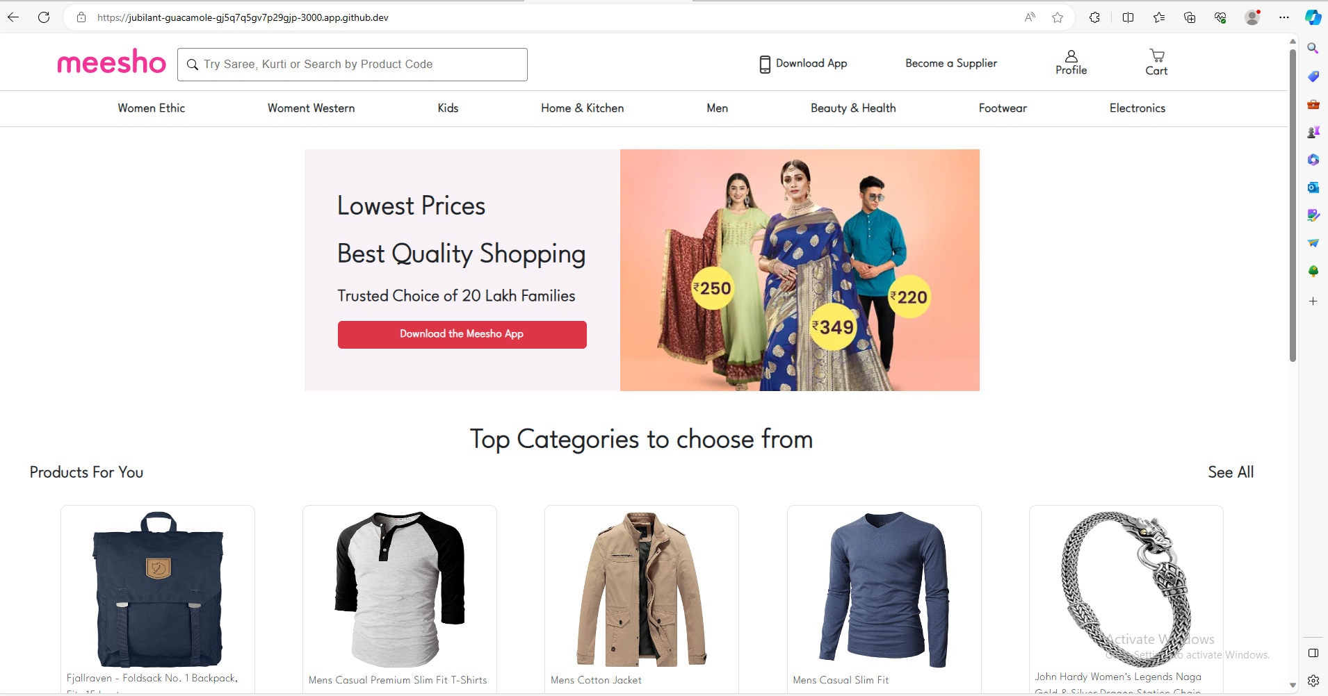 GitHub - Namit254/Ecommerce-Meesho-Clone-React: Ecommerce-Meesho-Clone React
