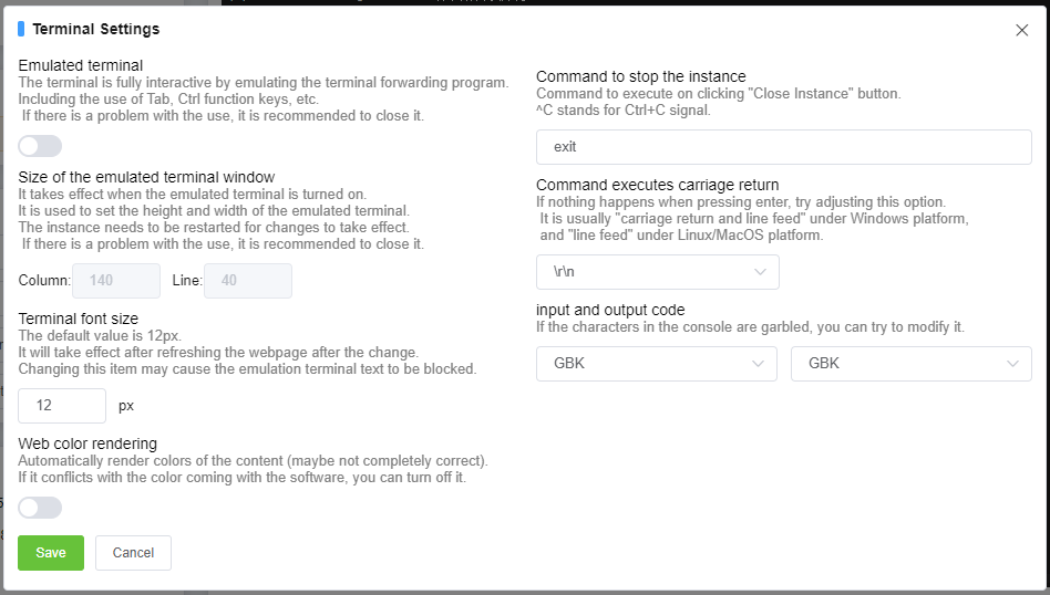 英文UI：终端设置div太宽了 | English UI: Too wide div of Terminal Settings · Issue ...
