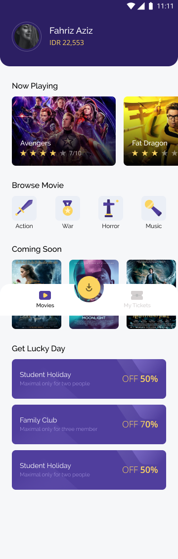GitHub - fahrizaziz/Flutix: Aplikasi Pembelian tiket nonton bioskop ...