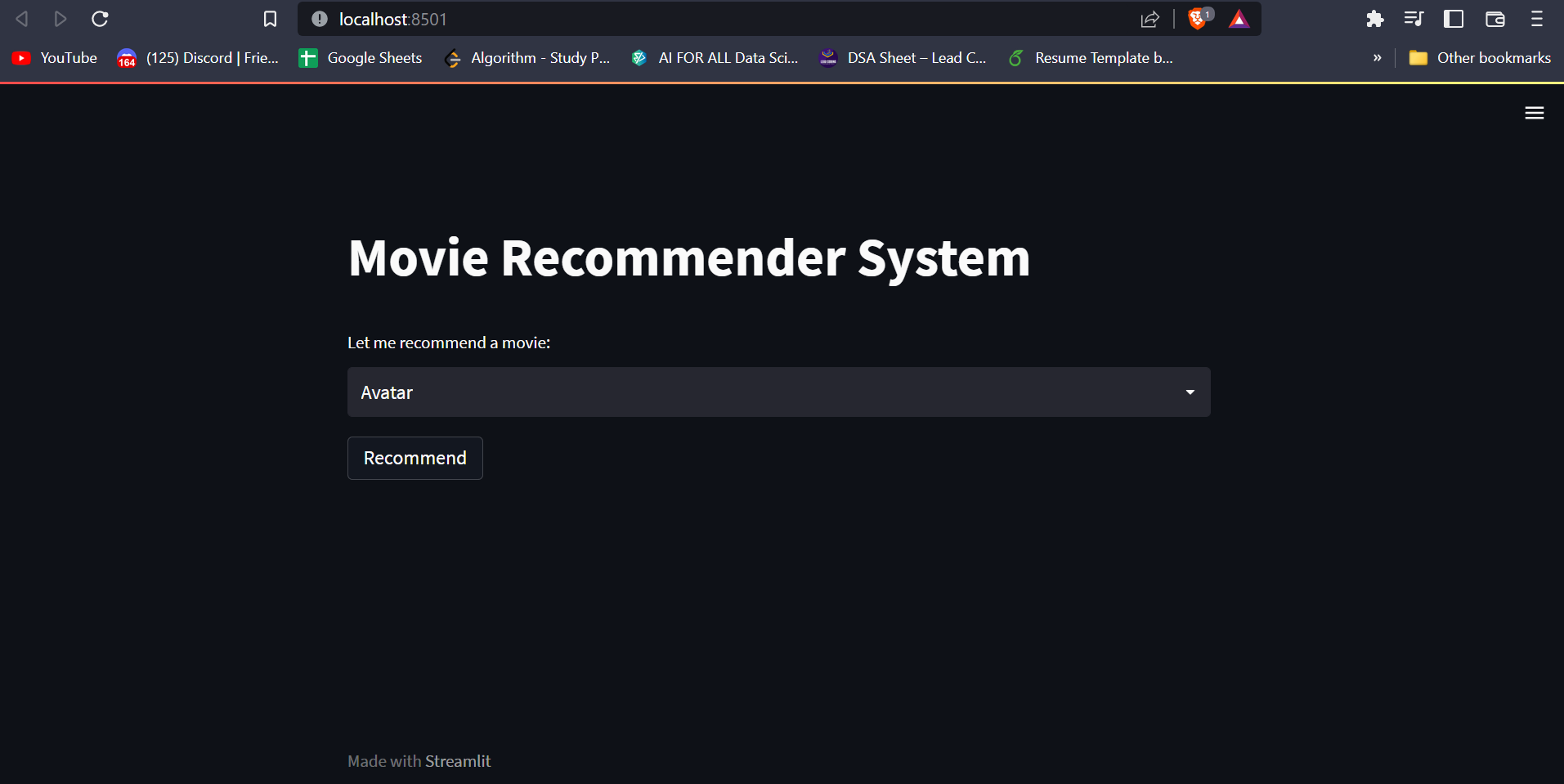 GitHub - RahuRabh/Movie-Recommender-System: This is a recommendation ...
