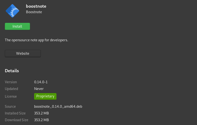 .deb GUI installation details missing / wrong · Issue #3442 · BoostIO/BoostNote-Legacy · GitHub