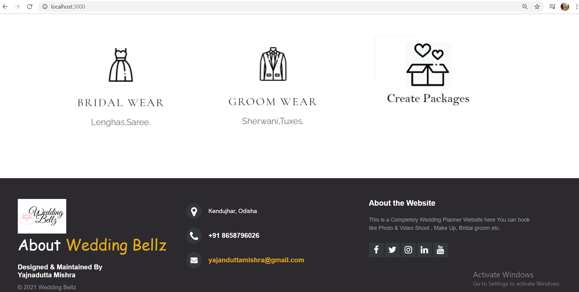 GitHub - Yajnadutta/wedding_planner_website: Wedding Planner Website is ...