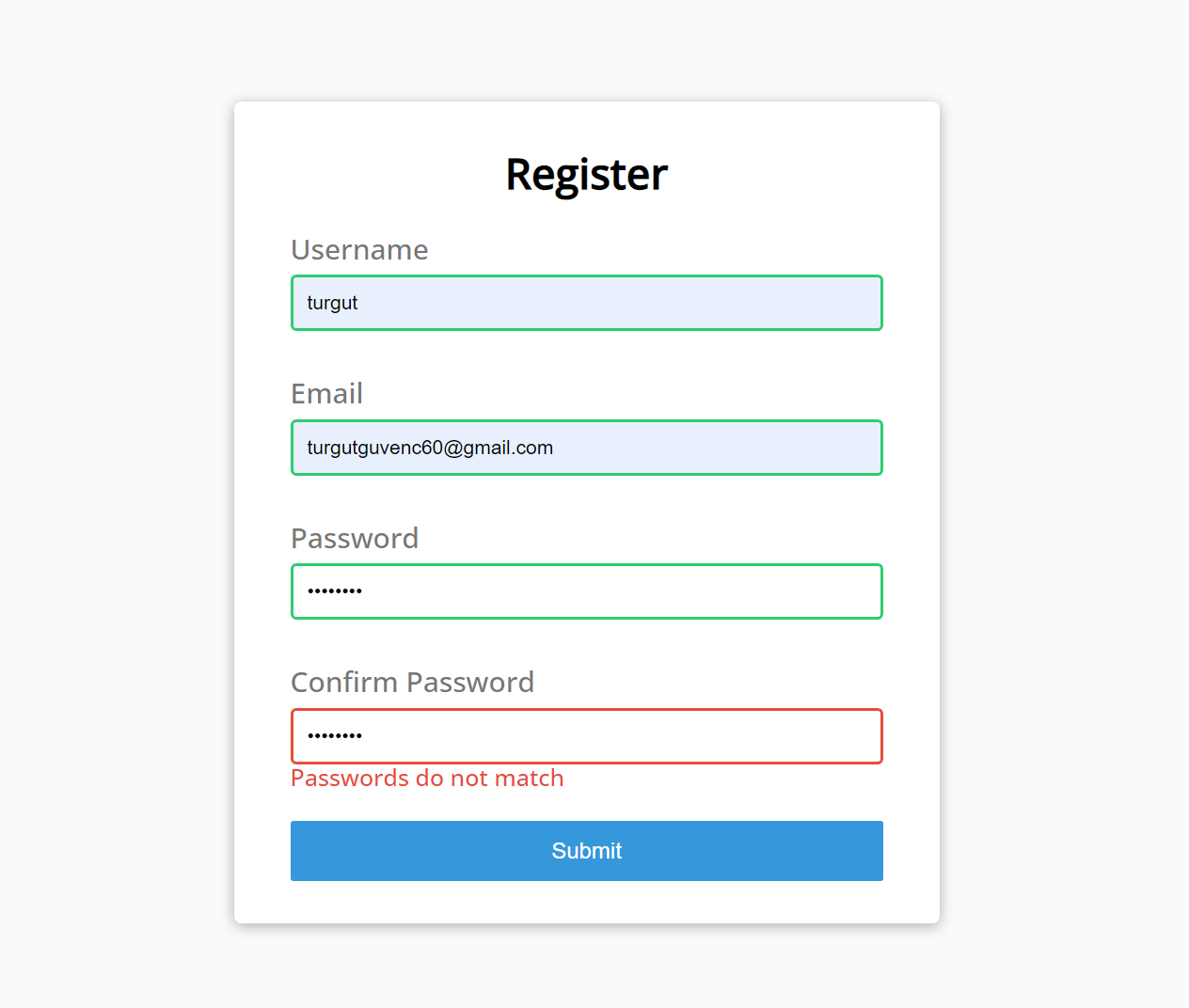 GitHub - turgutguvenc/Login-Page: Registration app using JS, HTML, and, CSS