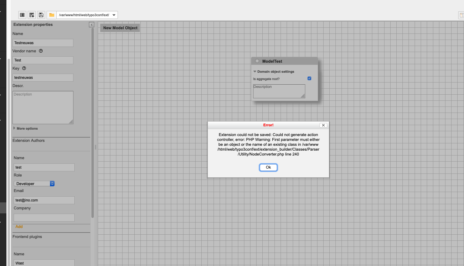 Will not save correctly the extension unter TYPO3 9 · Issue #339 · FriendsOfTYPO3/extension ...