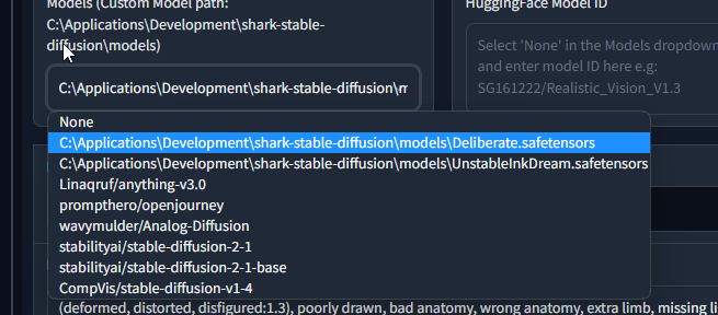 Feature request: add default model argument · Issue #1046 · nod-ai/SHARK-Studio · GitHub