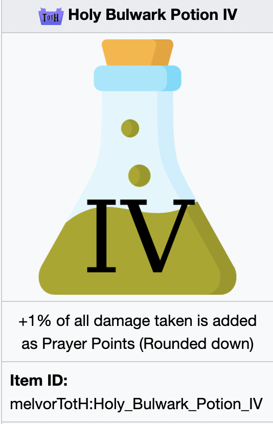 [Bug]: Holy Bulwark Potion: real +10%, not +1% · Issue #3065 · MelvorIdle/melvoridle.github.io ...