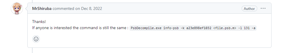 [Question] Invalid data during PsbDecompile decoding · Issue #108 · UlyssesWu/FreeMote · GitHub