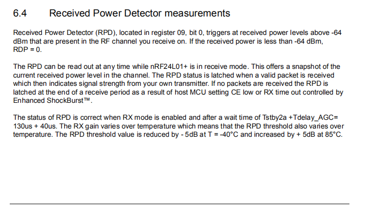 GetLossRate 0x15 and/or 1-Bit RSSI (RPD) aka “poor man's RSSI” for NRF24L01+ · Issue #320 ...