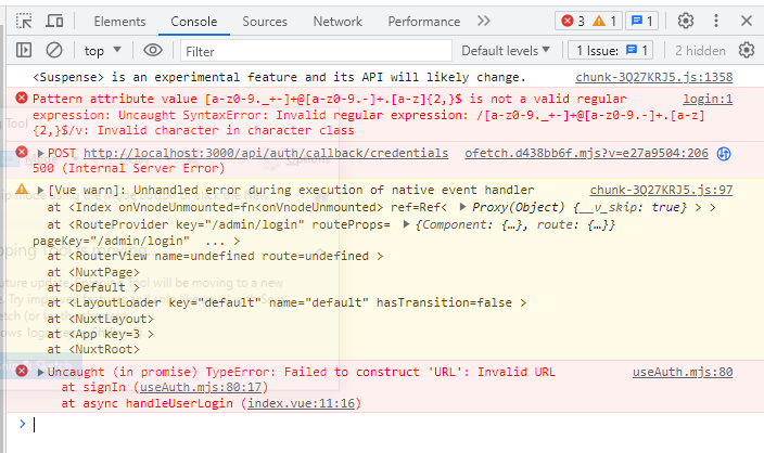 Please Help Me Solve This Error Callback For Provider Type Credentials Not Supported · Issue