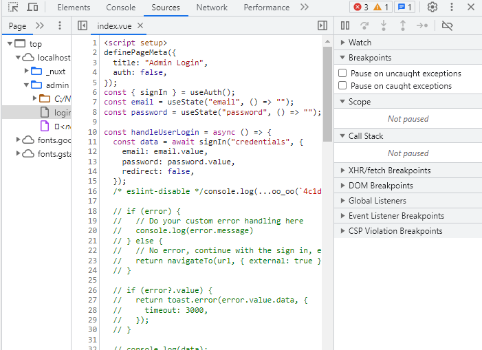 Please Help Me Solve This Error Callback For Provider Type Credentials Not Supported · Issue