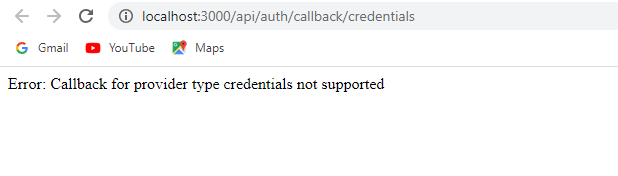 Please Help Me Solve This Error Callback For Provider Type Credentials Not Supported · Issue