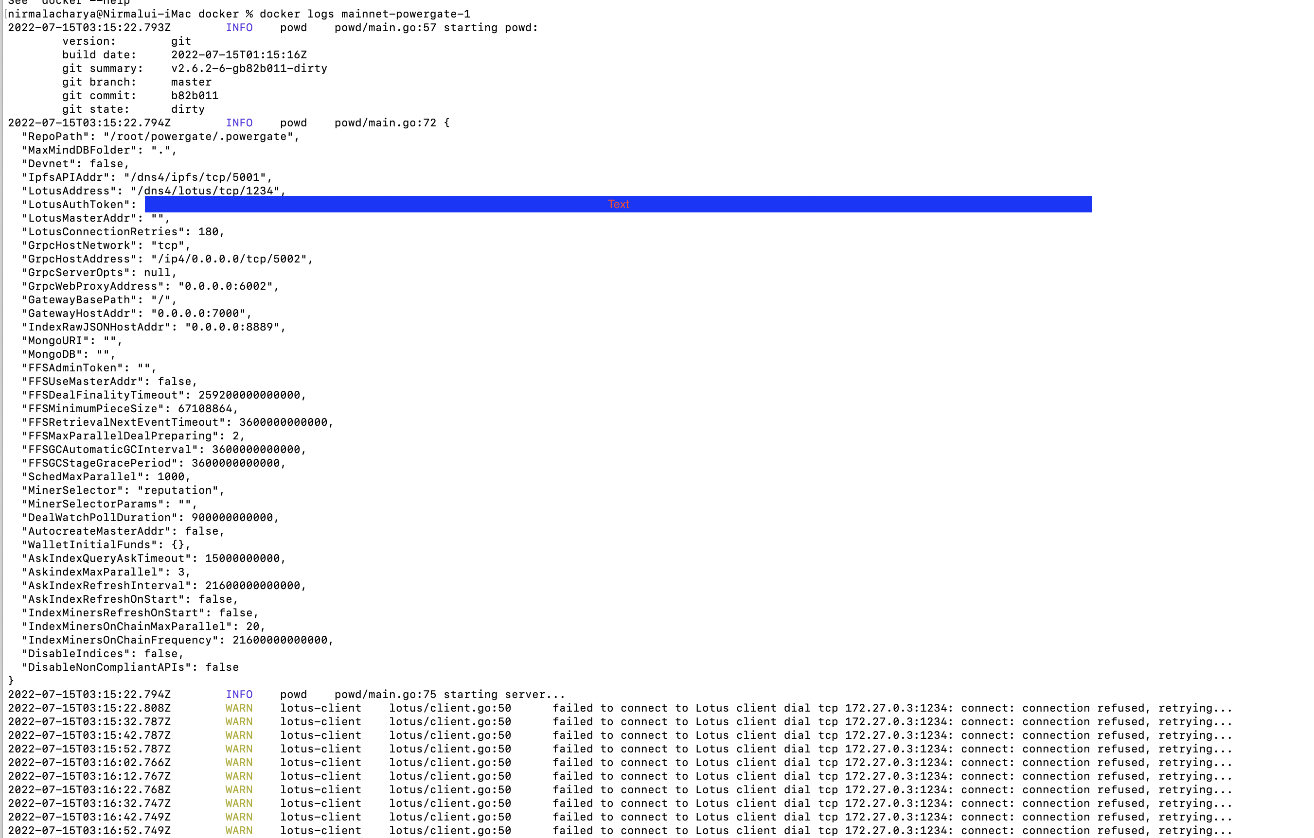 Cannot start powergate docker · Issue #652 · textileio/powergate · GitHub