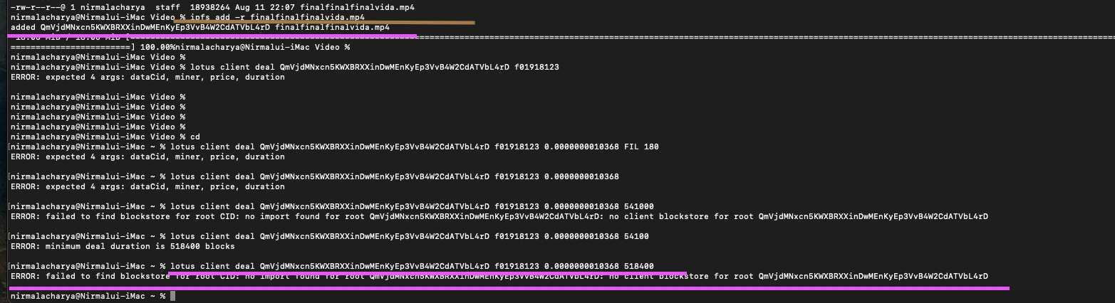 Failed To Find Blockstore For Root Cid No Import For No Client Blockstore For Root · Issue