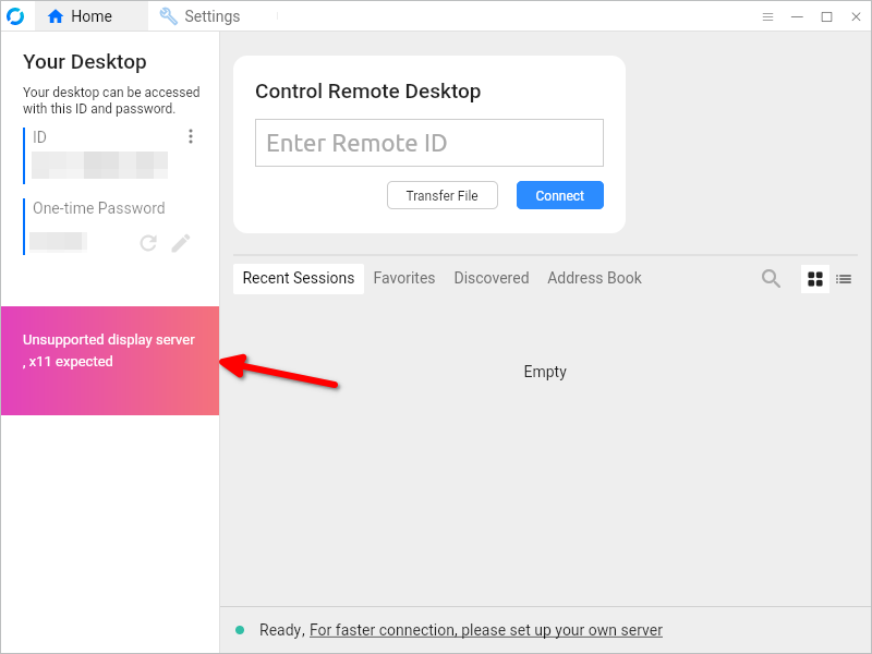 Unsupported Display server, X11 or Wayland expected. · Issue #3541 · rustdesk/rustdesk · GitHub
