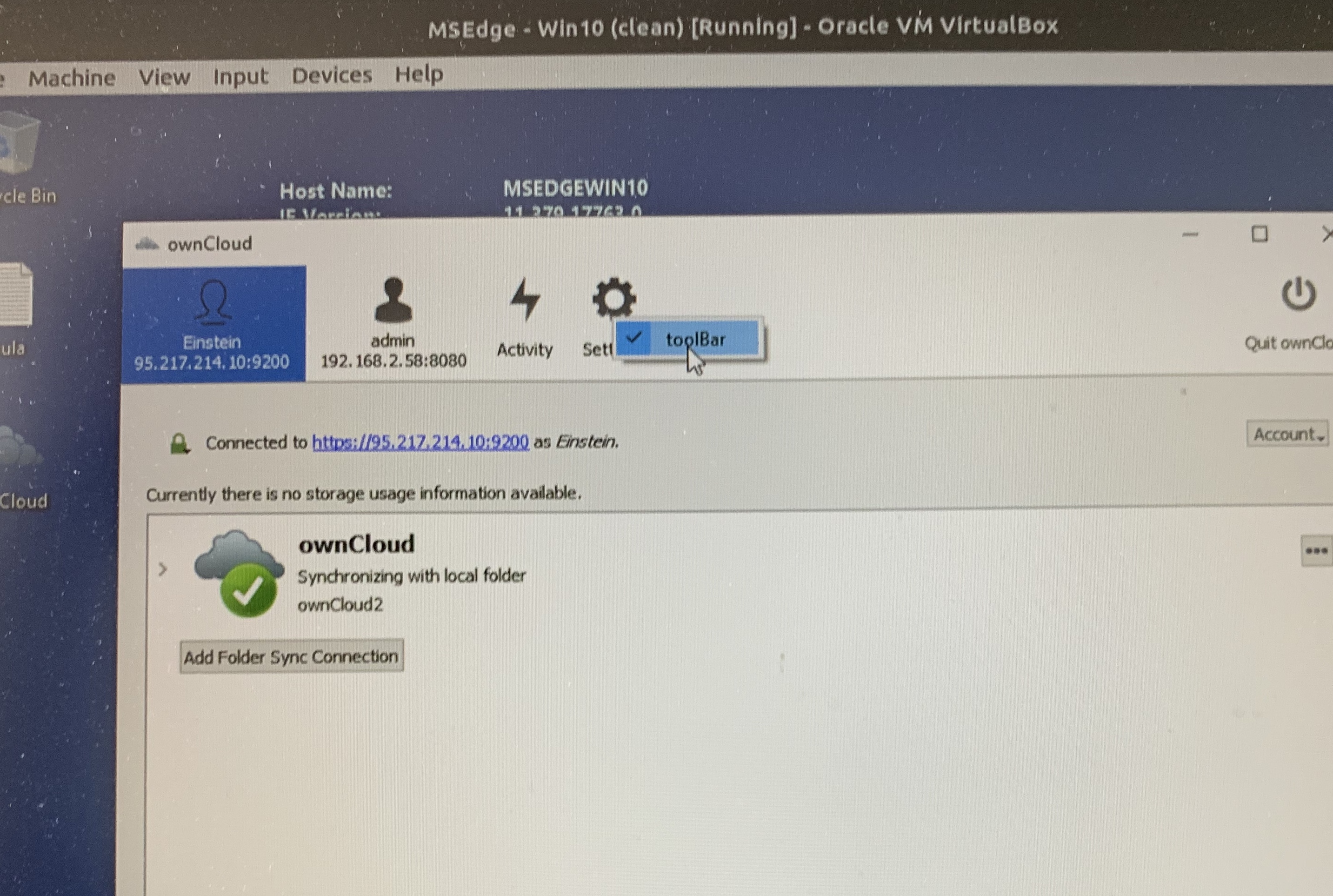2.7 Beta1 - Toolbar can be disabled · Issue #7993 · owncloud/client · GitHub
