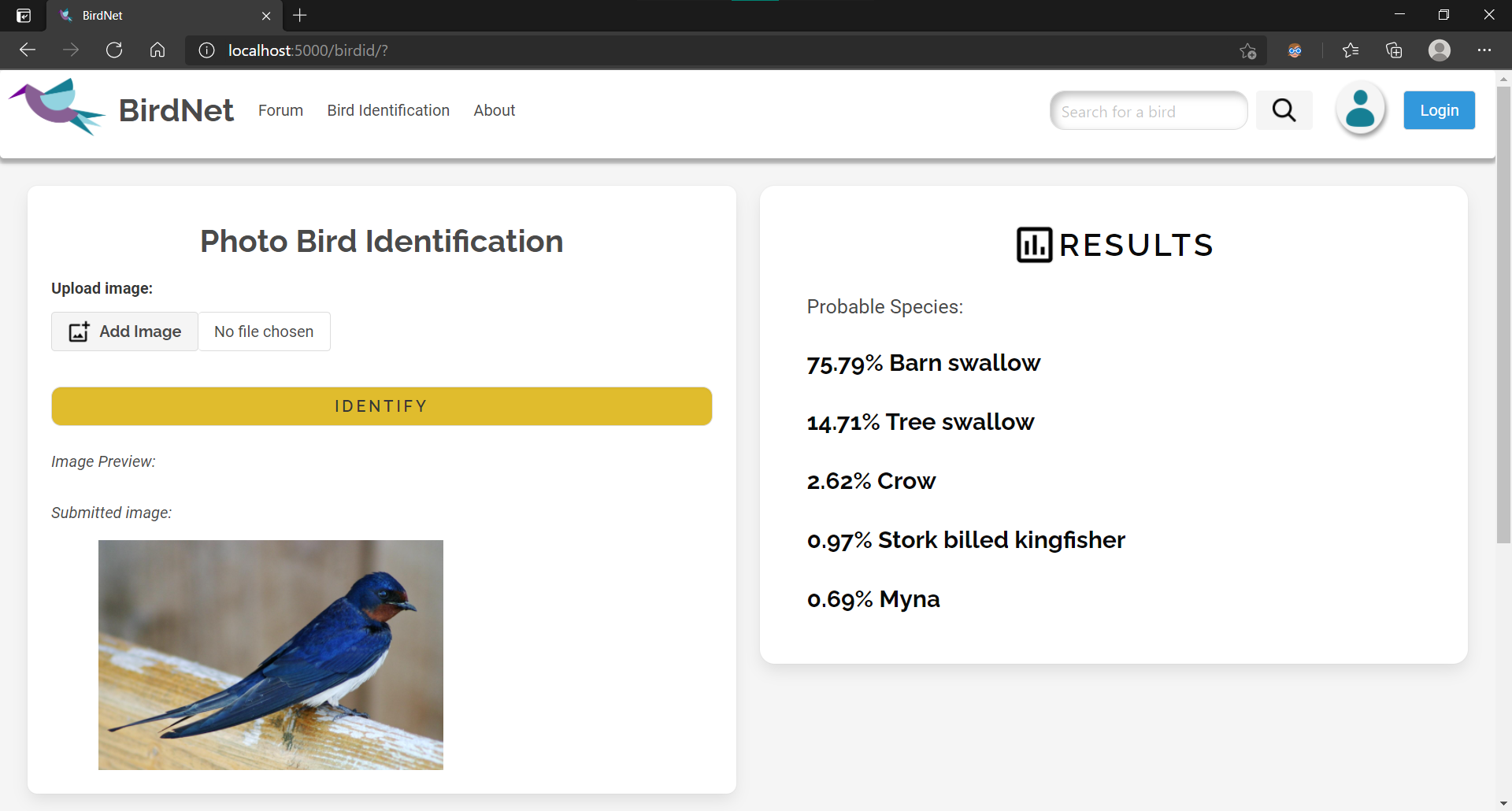 GitHub - charulcodes/birdnet