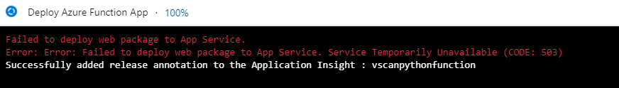 Python Function Deploy from Azure Pipeline failing · Issue #1625 · Azure/azure-functions-core ...