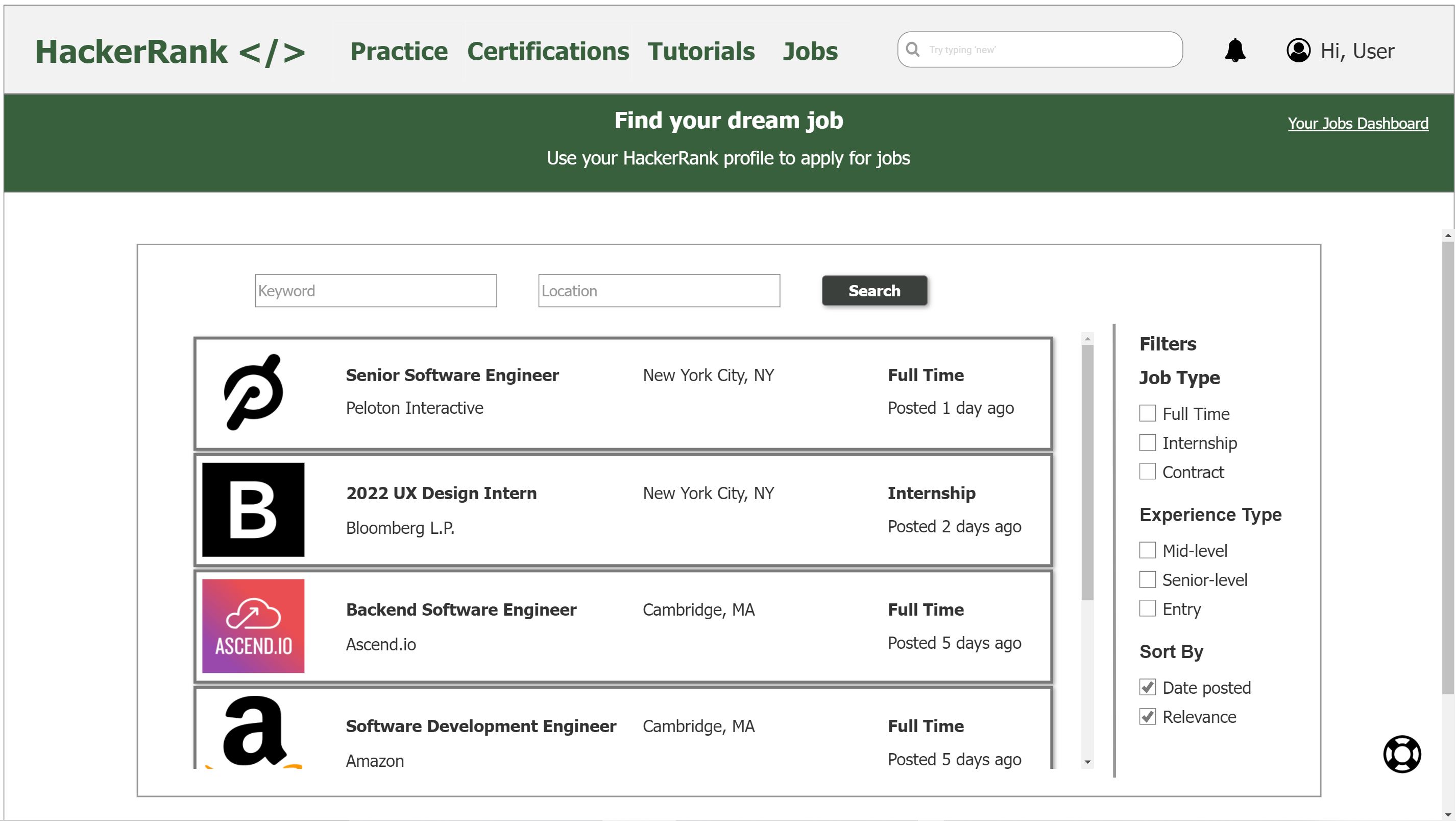 GitHub - ptlharshil/HackerRank_UX_Redesign