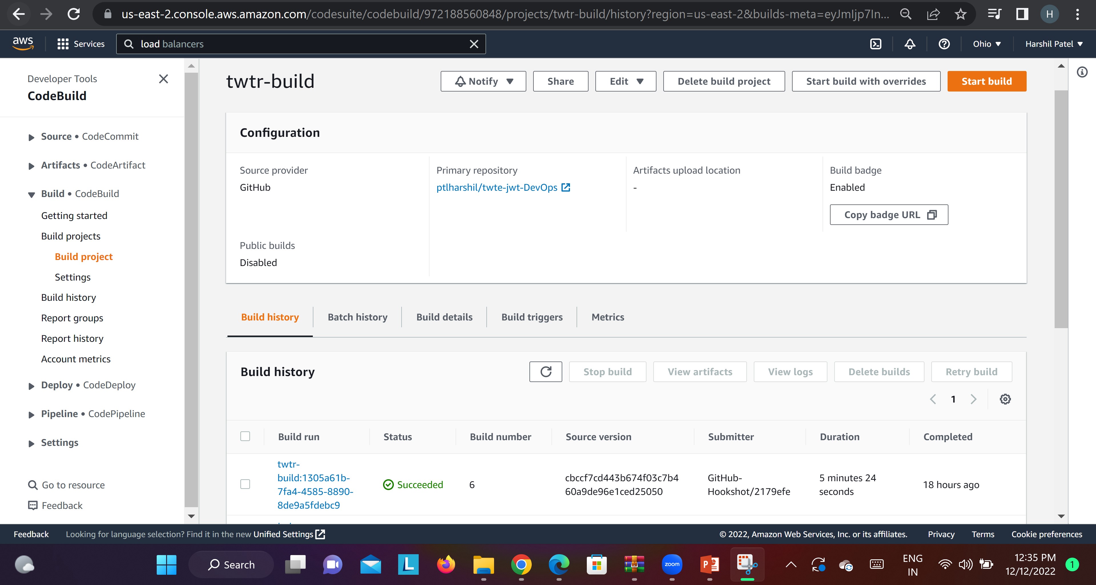 GitHub - ptlharshil/twte-jwt-DevOps
