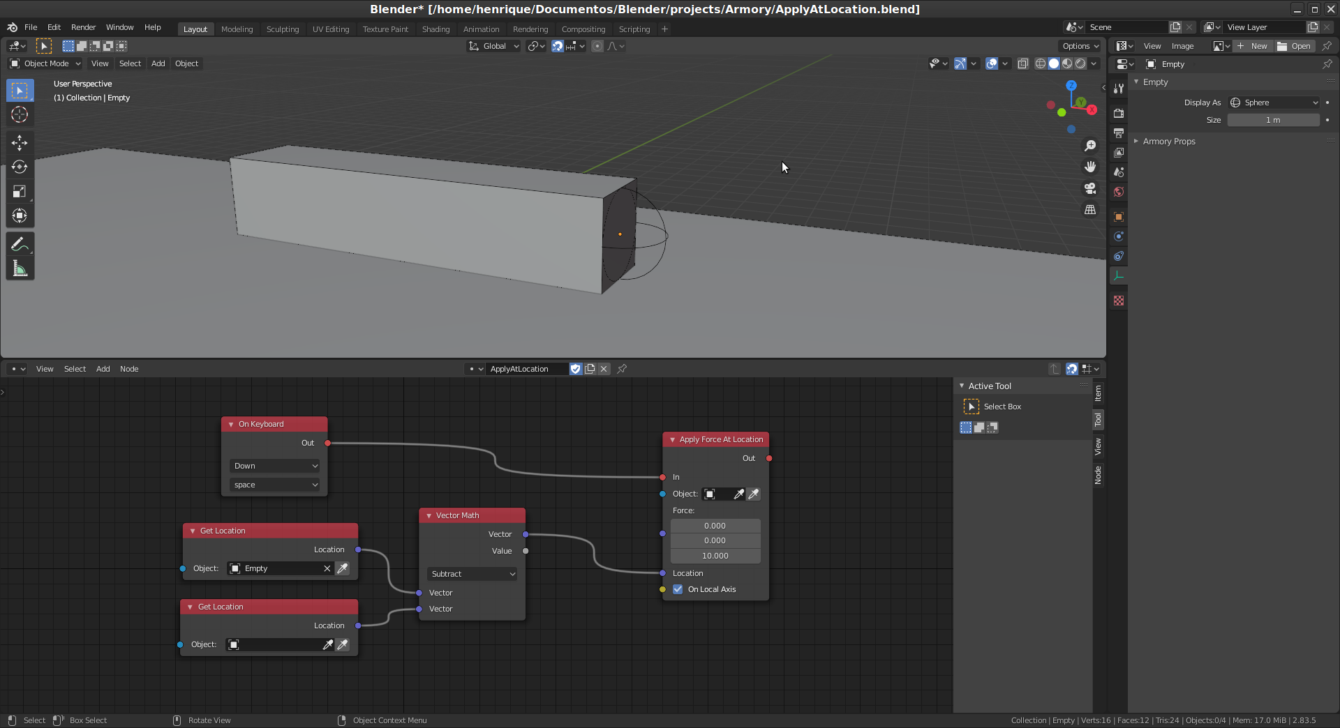 On Local Axis checkbox for Location input in Apply Force/Impulse At Location · Issue #1813 ...