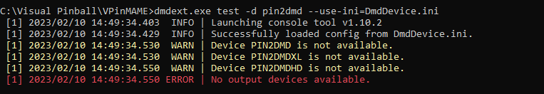 Dmdext with pin2dmd · Issue #355 · freezy/dmd-extensions · GitHub