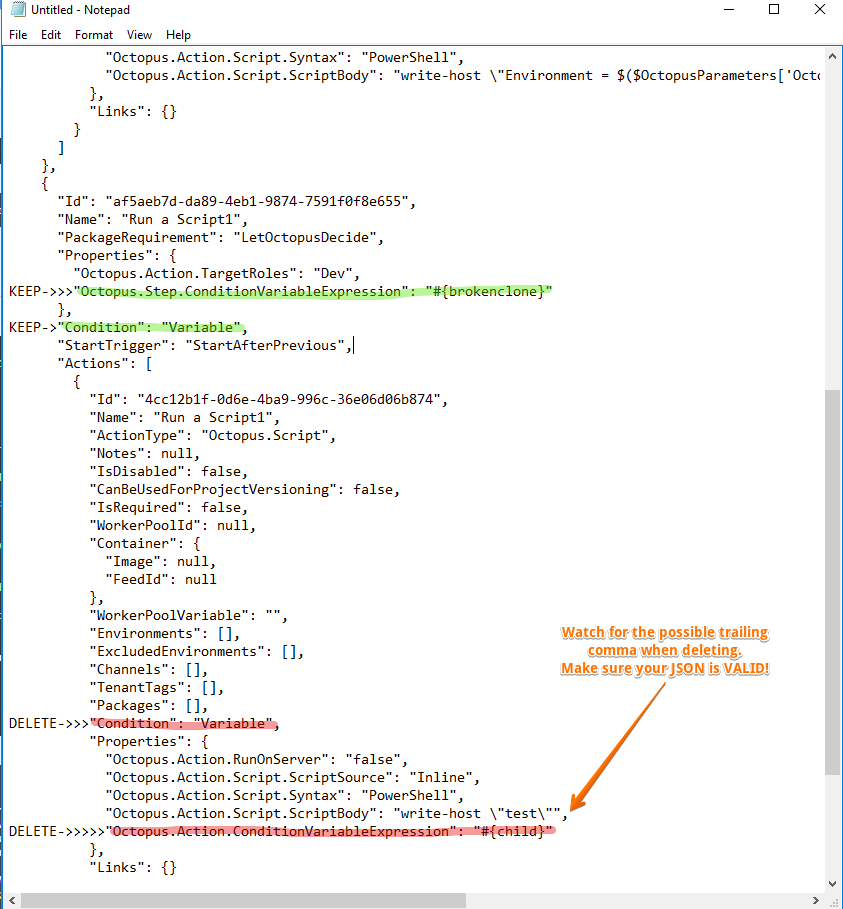 Steps generated by cloning a child step with a variable run condition to a different project may ...