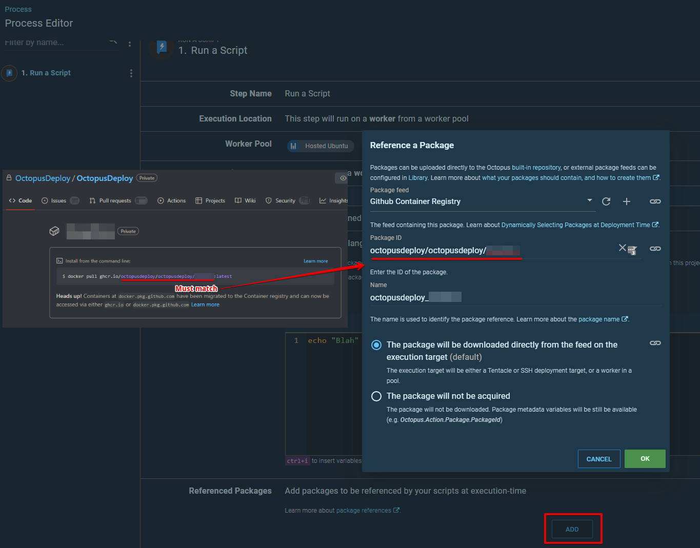 GHCR (GitHub Container Registry) feeds cause errors in the Octopus UI and warnings when ...