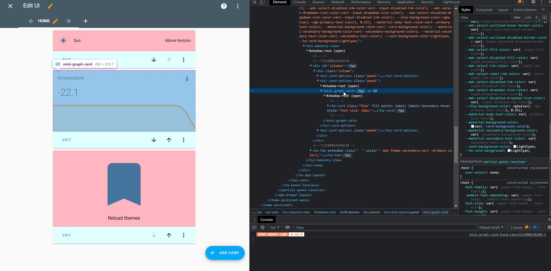 2021.12.1 ignores card-background-color from lovelace tab theme · Issue ...