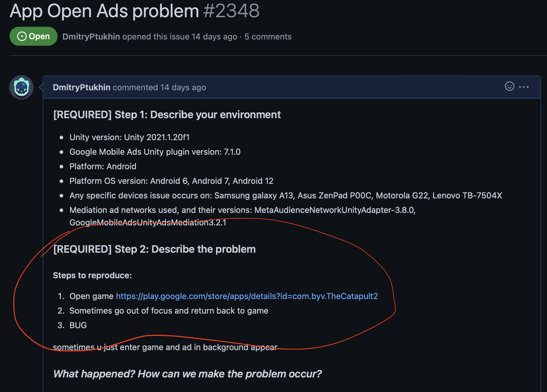App Open Ads problem · Issue #2348 · googleads/googleads-mobile-unity · GitHub