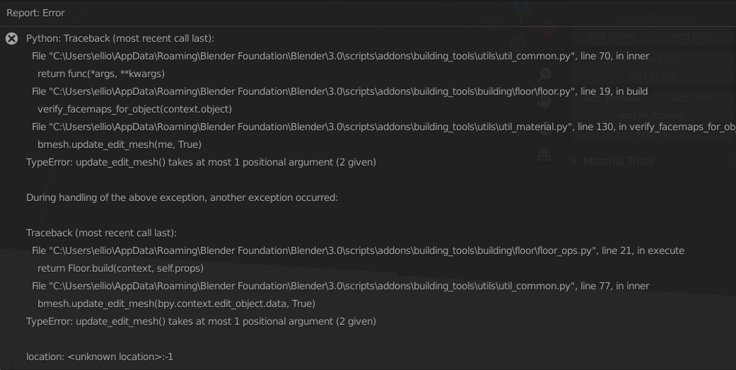 Report Errors In Blender 3.0 Alpha · Issue #193 · ranjian0/building ...