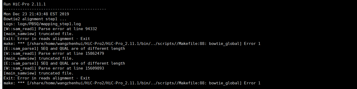 Error in HiC-Pro alignment step！help！ · Issue #297 · nservant/HiC-Pro · GitHub