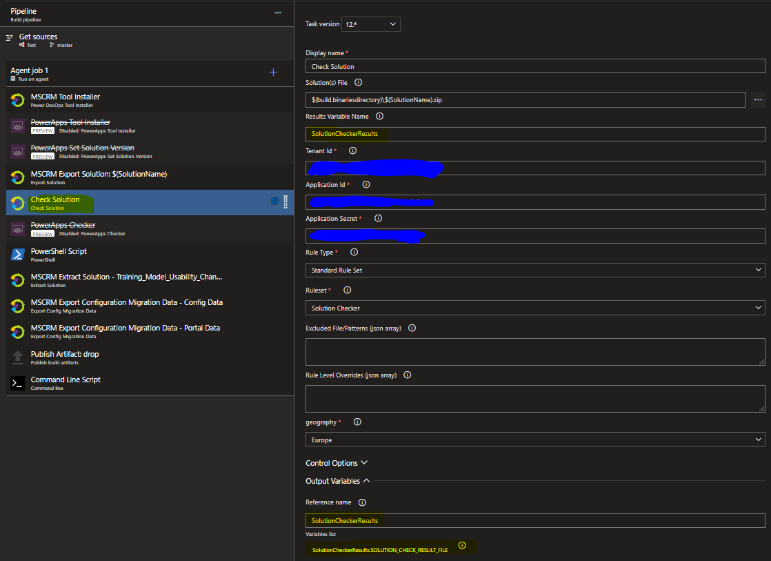 Check Solution Task · Issue #168 · WaelHamze/dyn365-ce-vsts-tasks · GitHub