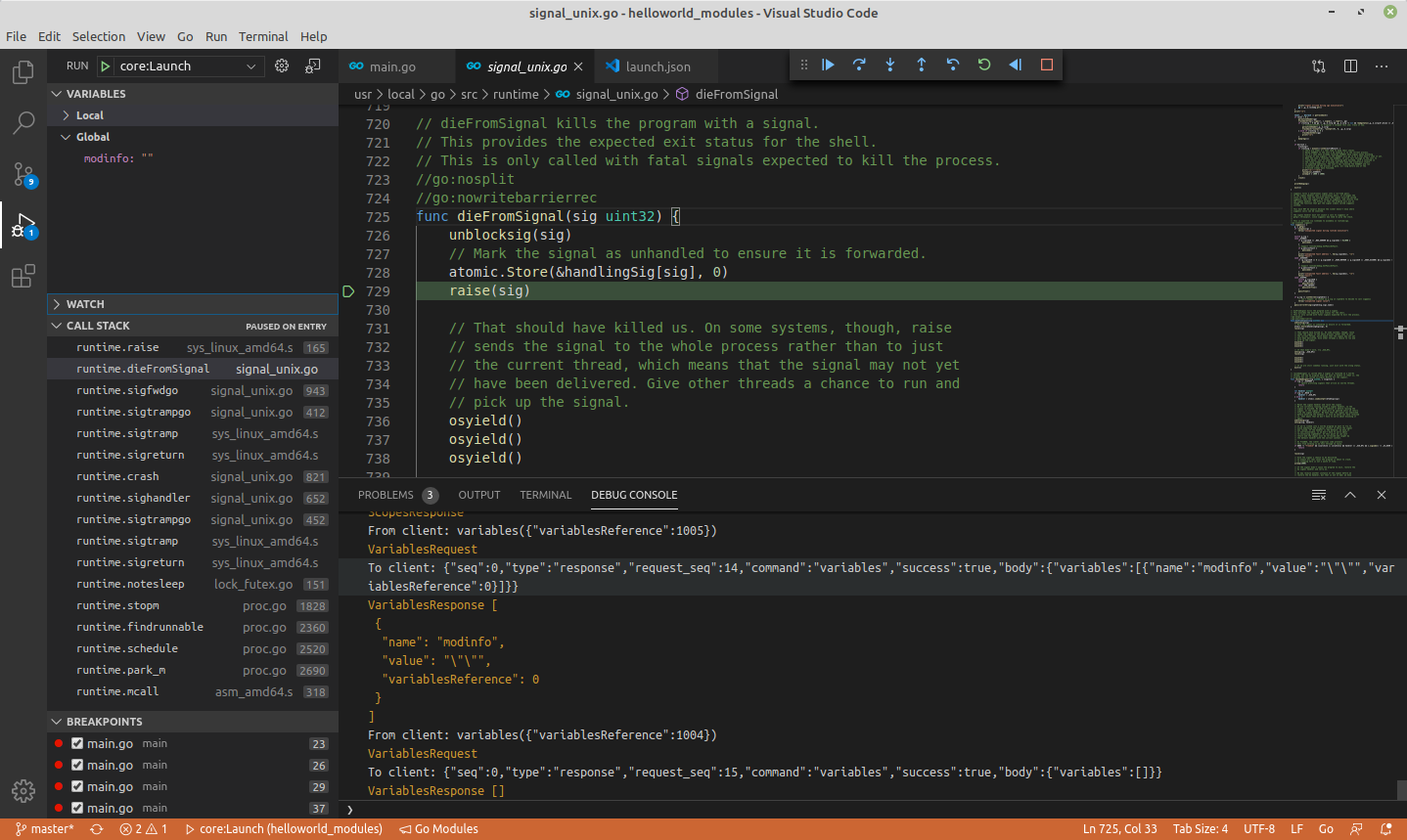 Ui To Examine Core Dumps · Issue 3169 · Microsoftvscode Go · Github 
