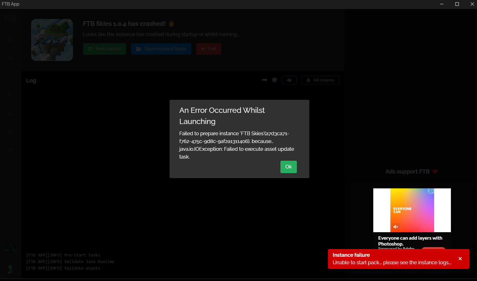 Can't run any FTB apps · Issue #899 · FTBTeam/FTB-App · GitHub