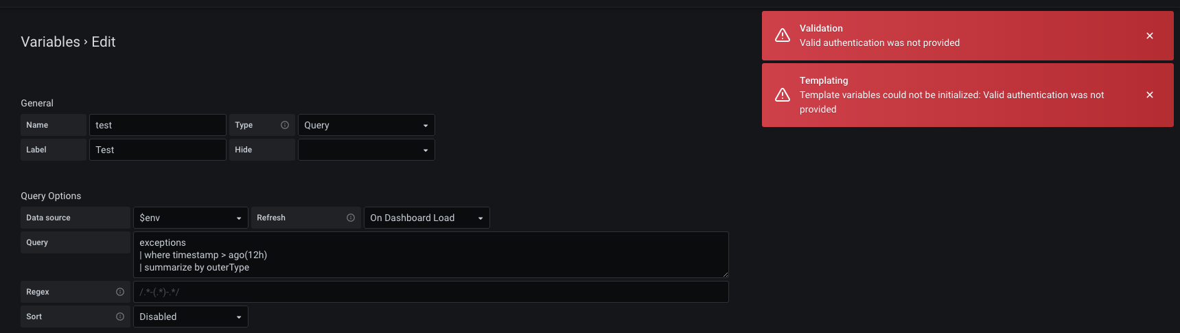 Query From Azure Application Insights In Variables · Issue 27846 · Grafana Grafana · Github