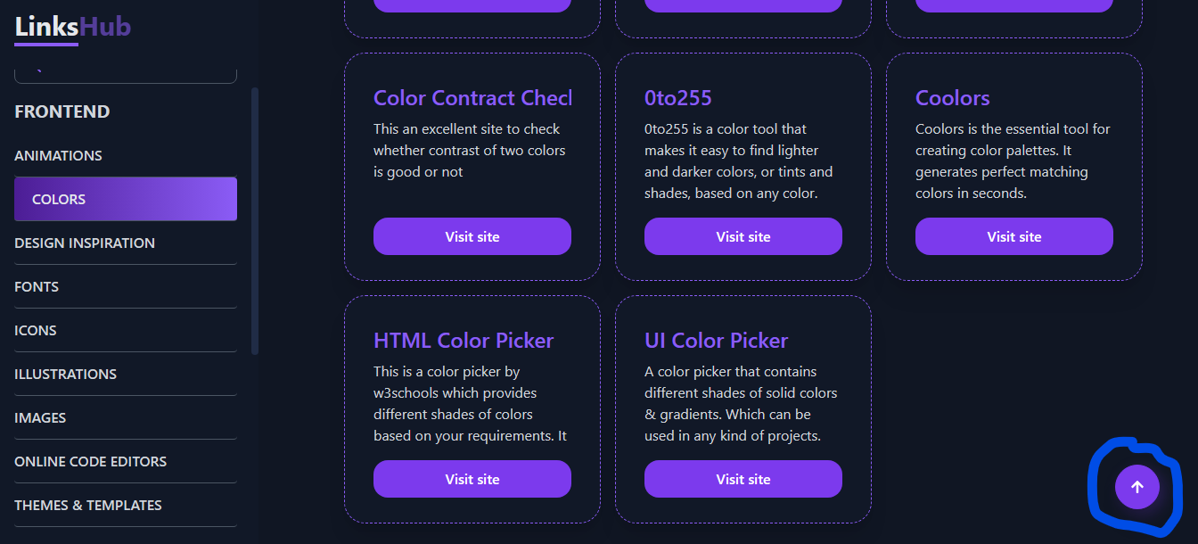 [Feature] animate the to-top button · Issue #166 · rupali-codes/LinksHub · GitHub