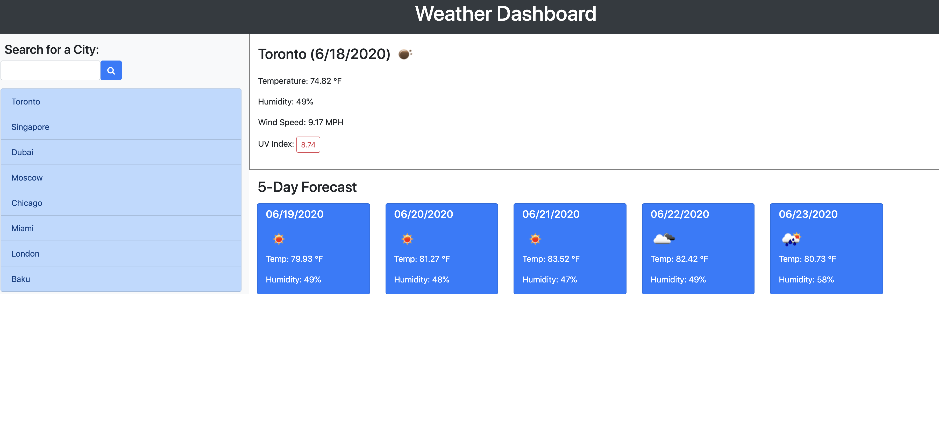 GitHub - nigarabdullayeva/homework6-weather-dashboard