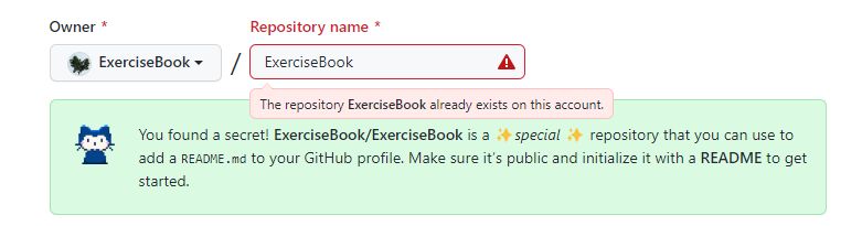 [提问] 建立用户名为名称的repo之后, 在readme.md的内容会显示到个人主页吗? · Issue #1 · ExerciseBook/ExerciseBook · GitHub