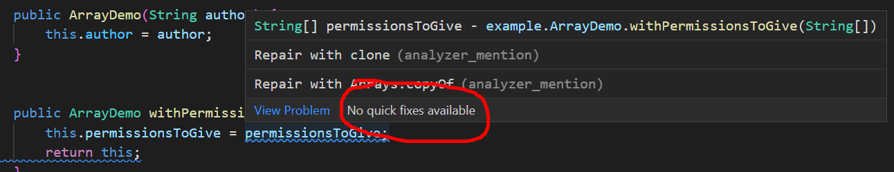 The Quick Fix Option Randomly Dissapears In The Plug In · Issue 80 · Frontendartaifix4seccode