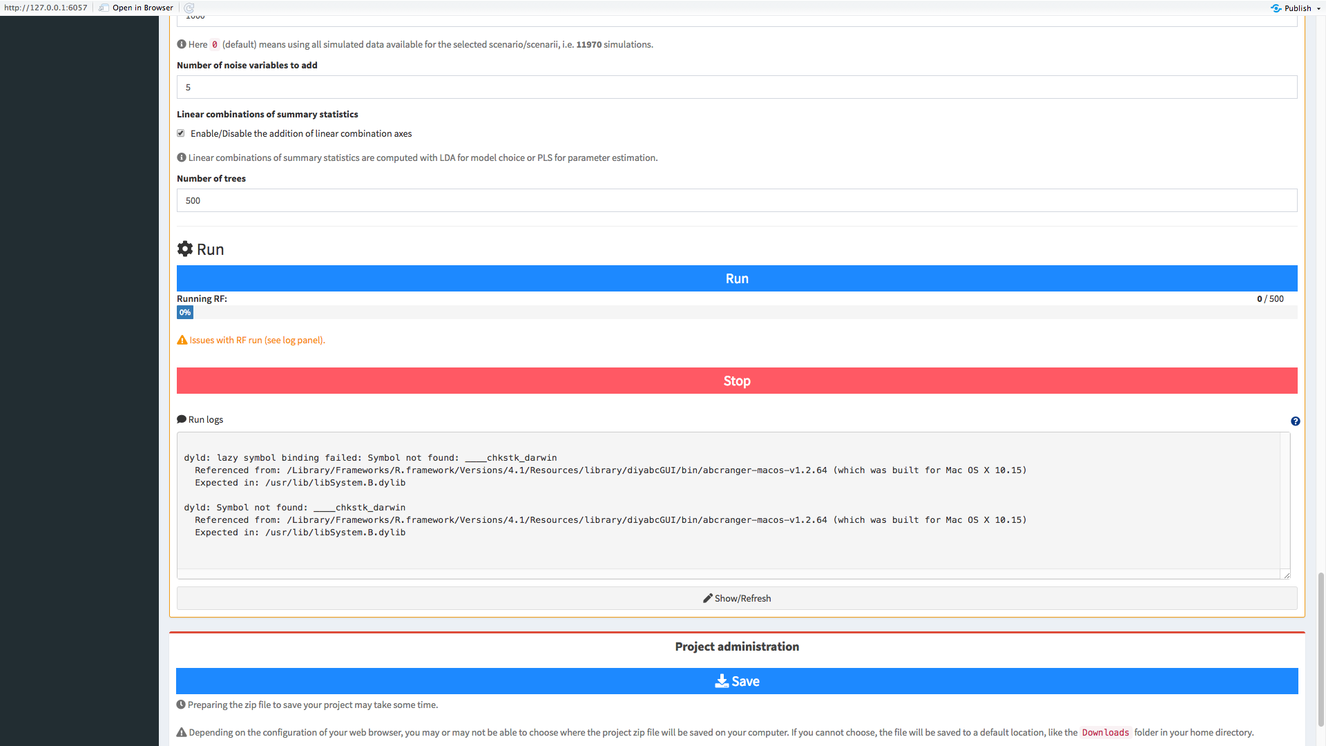 Issues with RF run · Issue #112 · diyabc/diyabcGUI · GitHub